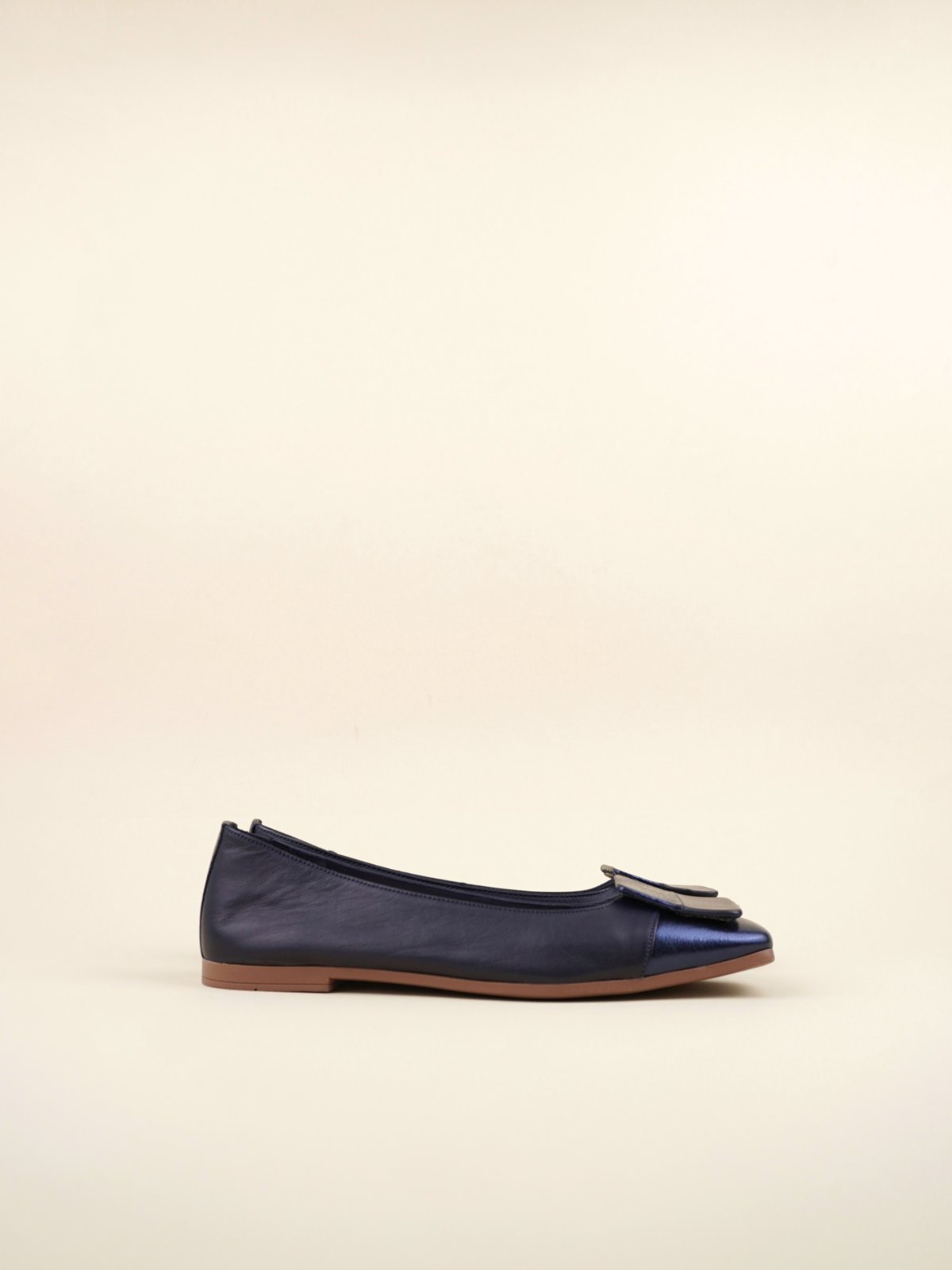 Kožne baletanke Invento 90TK1 Navy | Comfortino